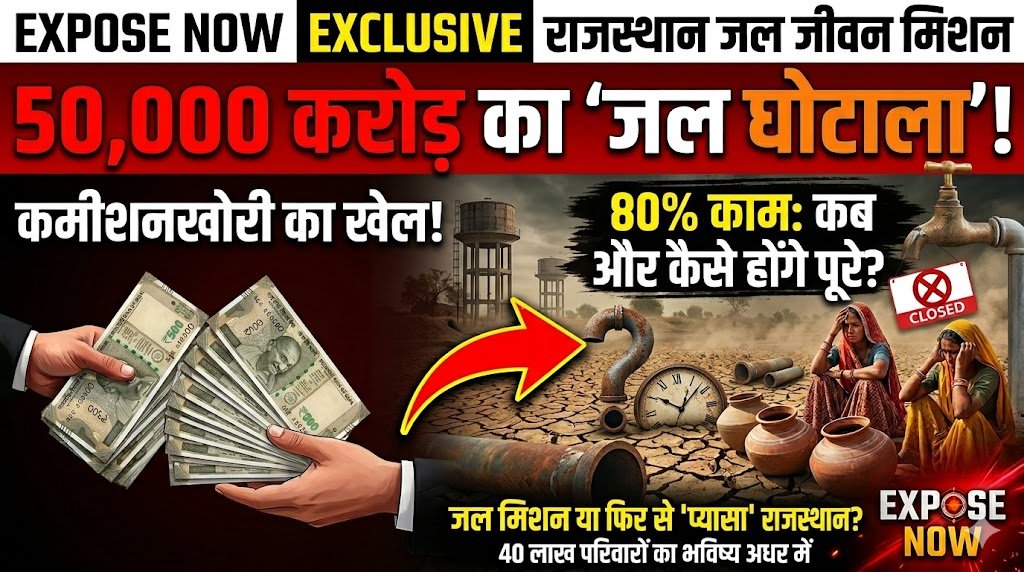 EXPOSE NOW EXCLUSIVE: राजस्थान में 'जल जीवन मिशन' का निकला दम ...