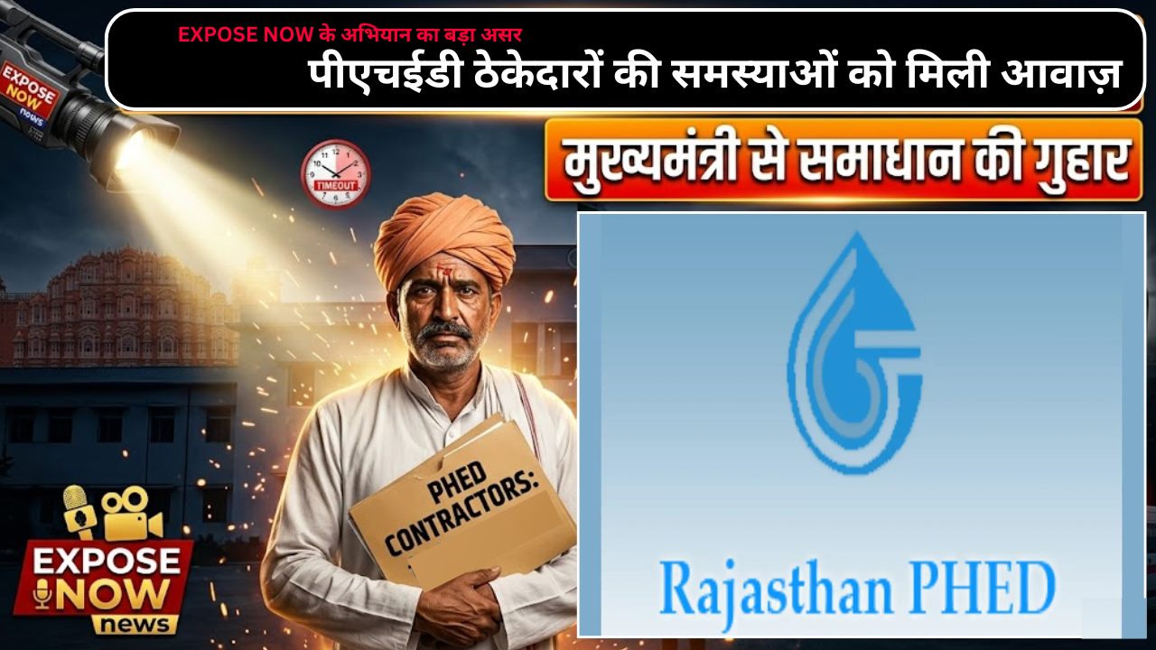 EXPOSE NOW के अभियान का बड़ा असर: पीएचईडी ठेकेदारों की समस्याओं को मिली ...