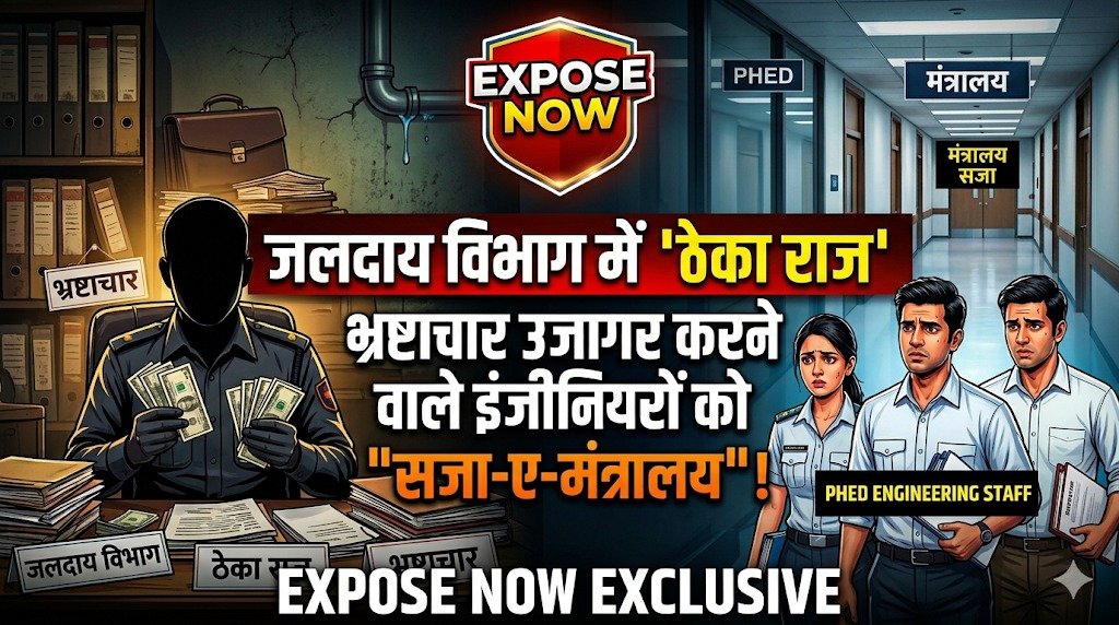 Expose Now Exclusive:जलदाय विभाग में 'ठेका राज', भ्रष्टाचार उजागर करने ...